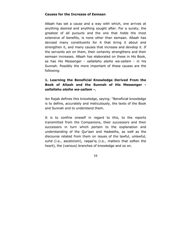 Increase and decrease_of_eemaan | PDF