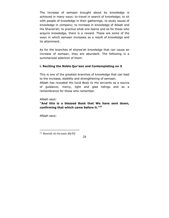 Increase and decrease_of_eemaan | PDF