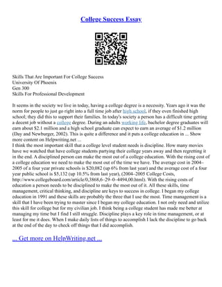 Increase College Success | PDF