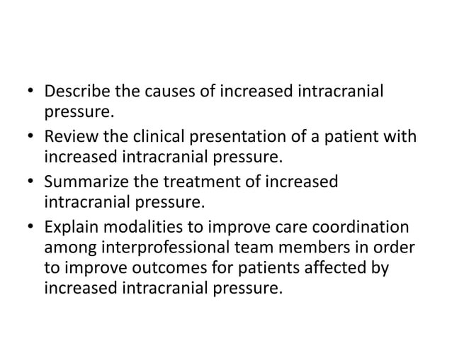 increased intracranial pressure.pptx | Brain and Nervous System ...