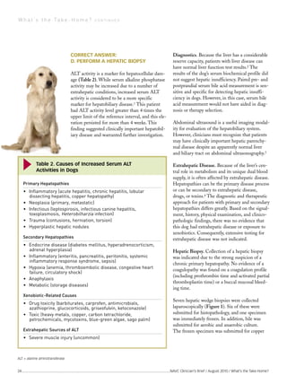 Increased liver enzyme activity in a dog | PDF