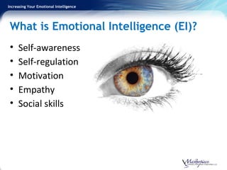 Increasing your Emotional Intelligence- Vicky Scott | PPT | Education