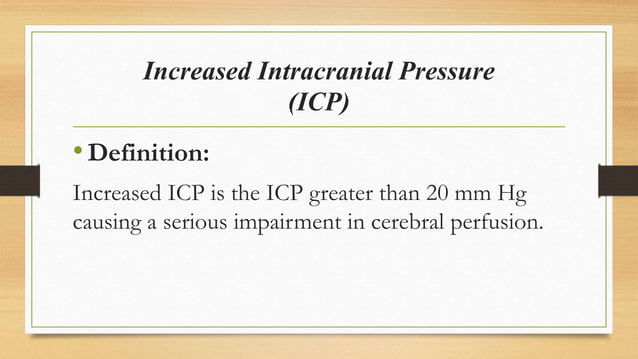 increase intracranial pressure | PPTX