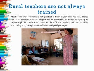 Increase in urban and rural education gap | PPT