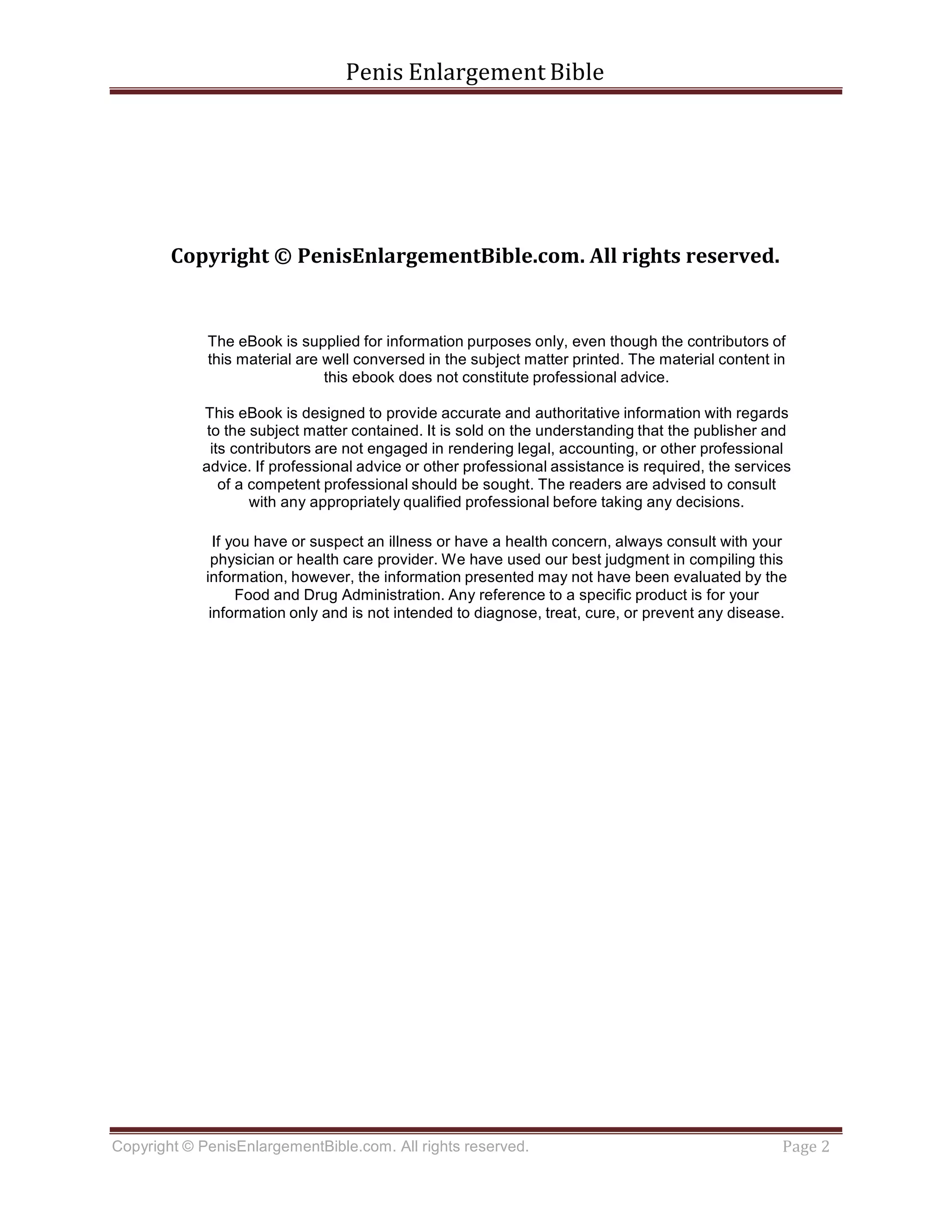 Increase Penile Size With Exercises No Surgery | PDF