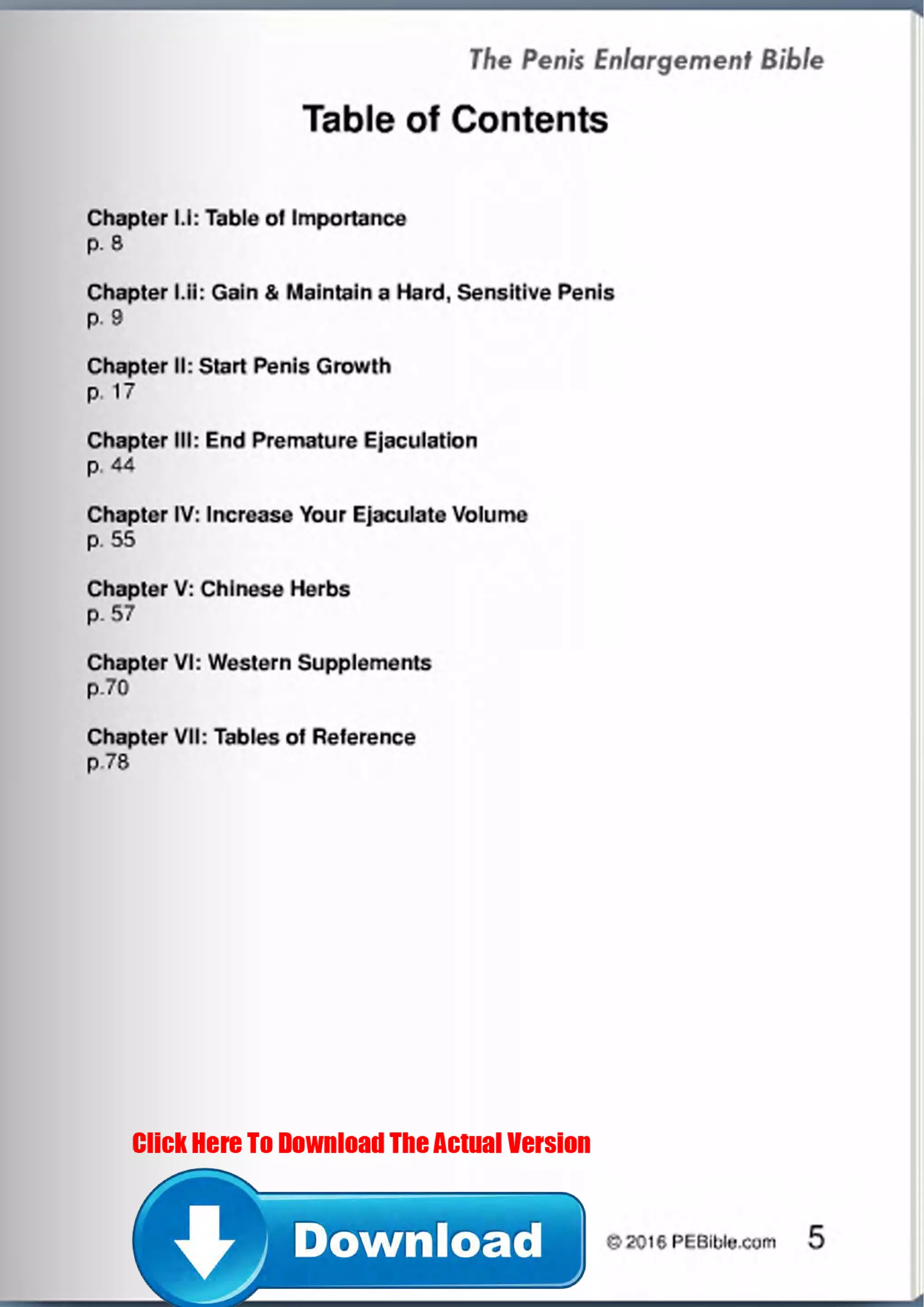 Increase Penile Size With Exercises No Surgery | PDF