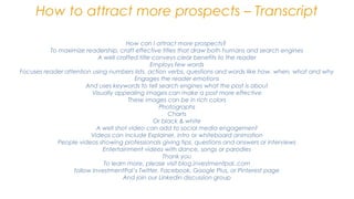 How to increase leads with effective titles, images & video [Video] | PPT