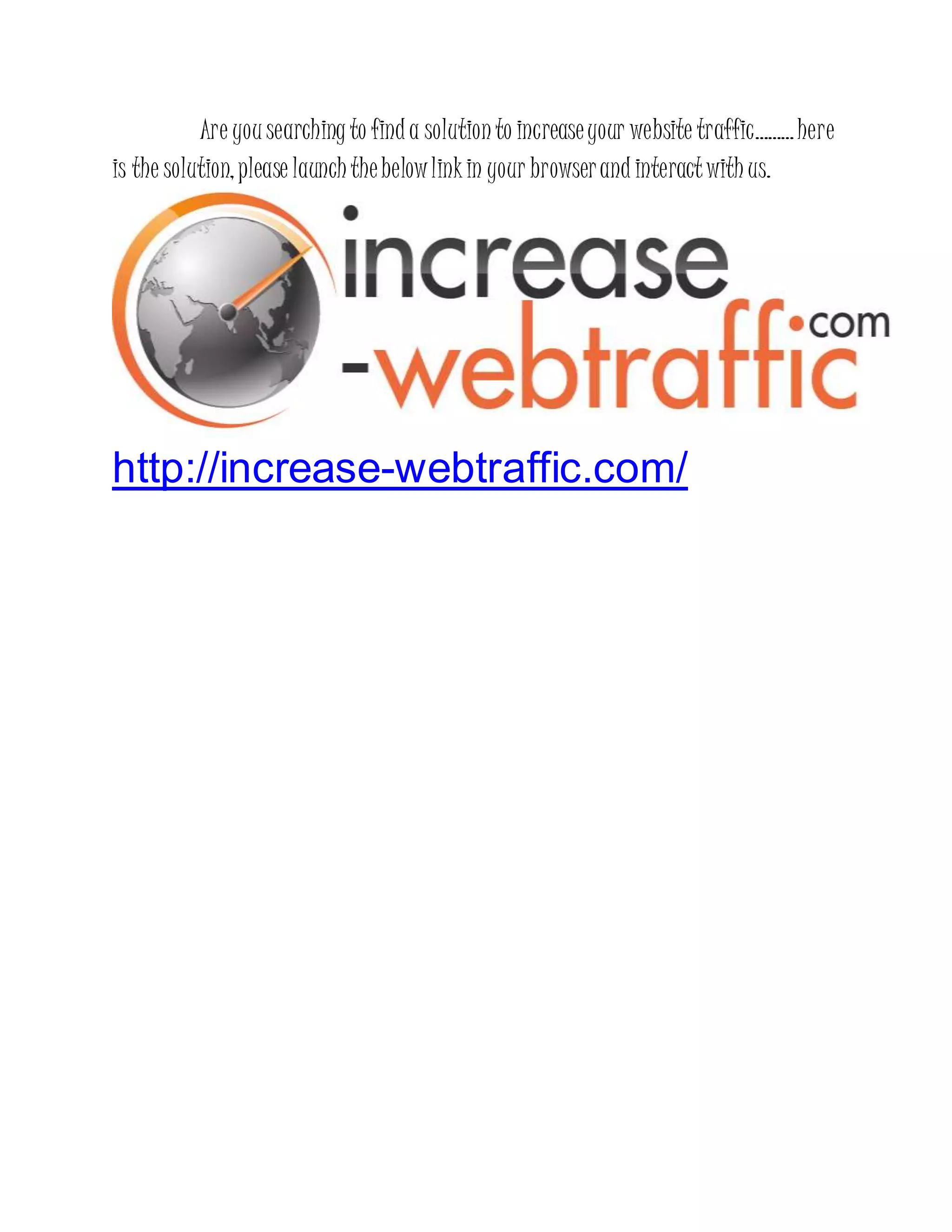 Increase webtraffic | PDF