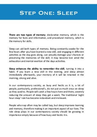 Increase your cognitive performance