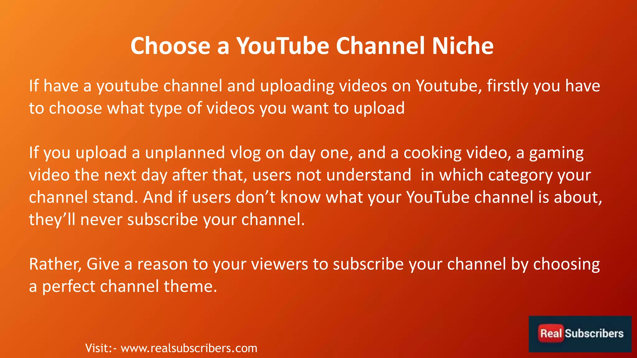 Increase youtube subscribers | PPT