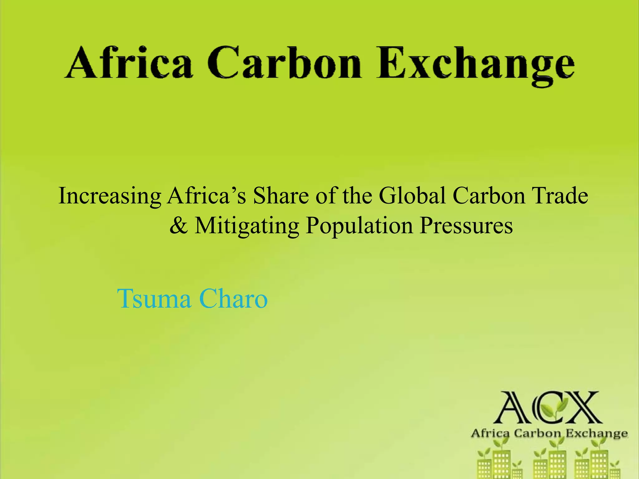 Increasing africa’s-share-of-the-global-carbon-trade-mitigating ...