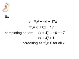 Increasing decreasing functions | PPT