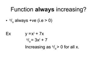 Increasing decreasing functions | PPT | Physics | Science