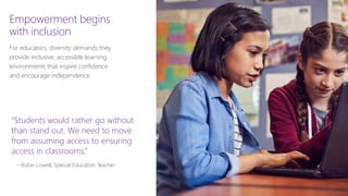 Increasing accessibility and fostering inclusive classrooms with free ...