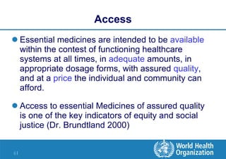 Increasing access to medicines | PPT