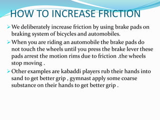 Ways To Increase Friction