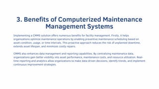 Increasing Facility Management Efficiency with Computerised Maintenance ...