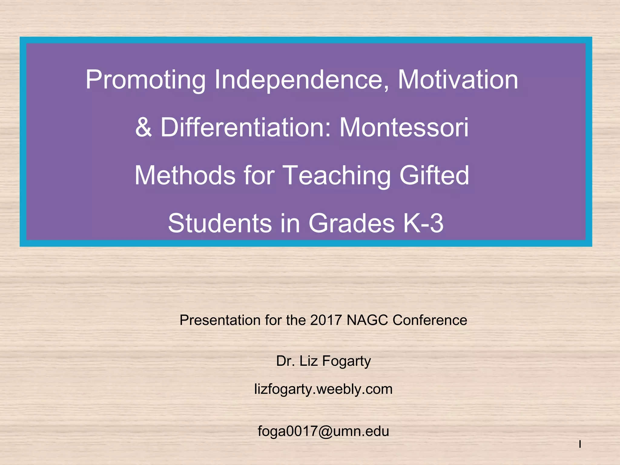 Promoting Independence, Motivation, and Differentiation | PPT