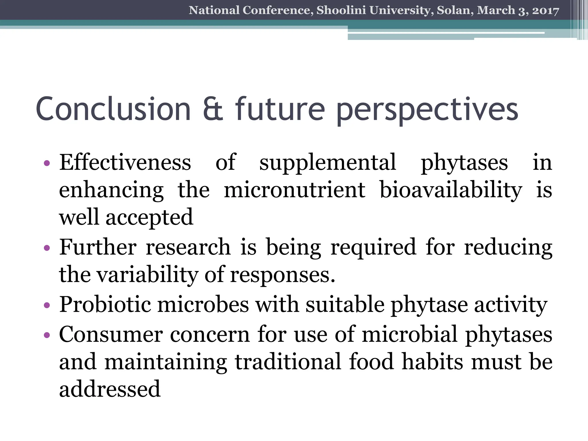 Increasing micronutrient bioavailability in foods by phytase ...
