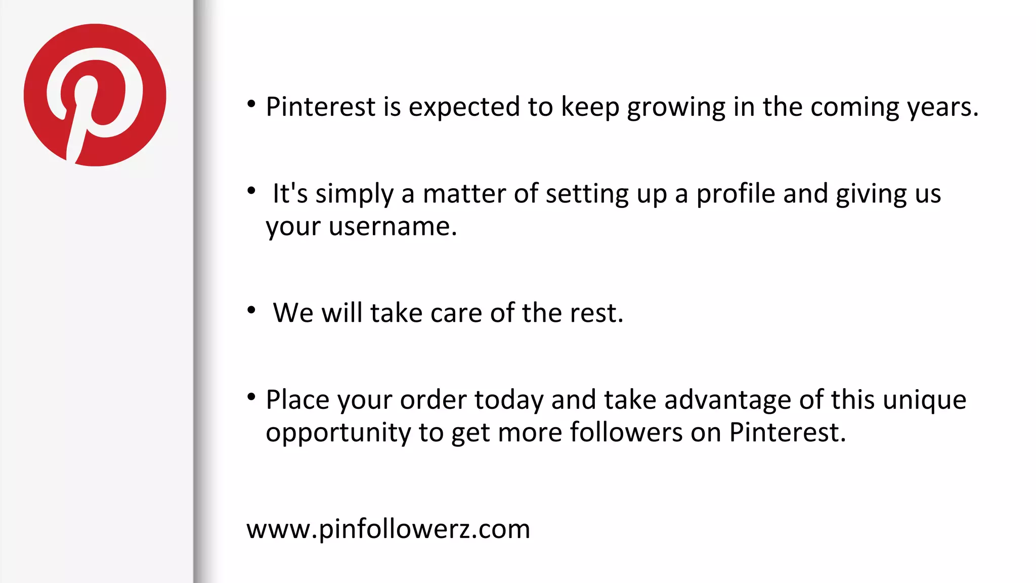 Increasing pinterest followers | PPT