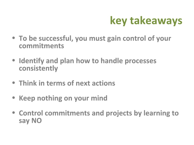 Increasing Productivity Workshop Presentation | PPT