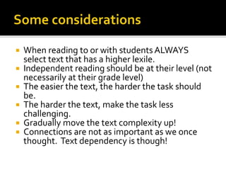 Increasing Rigor Using Complex Text | PPT