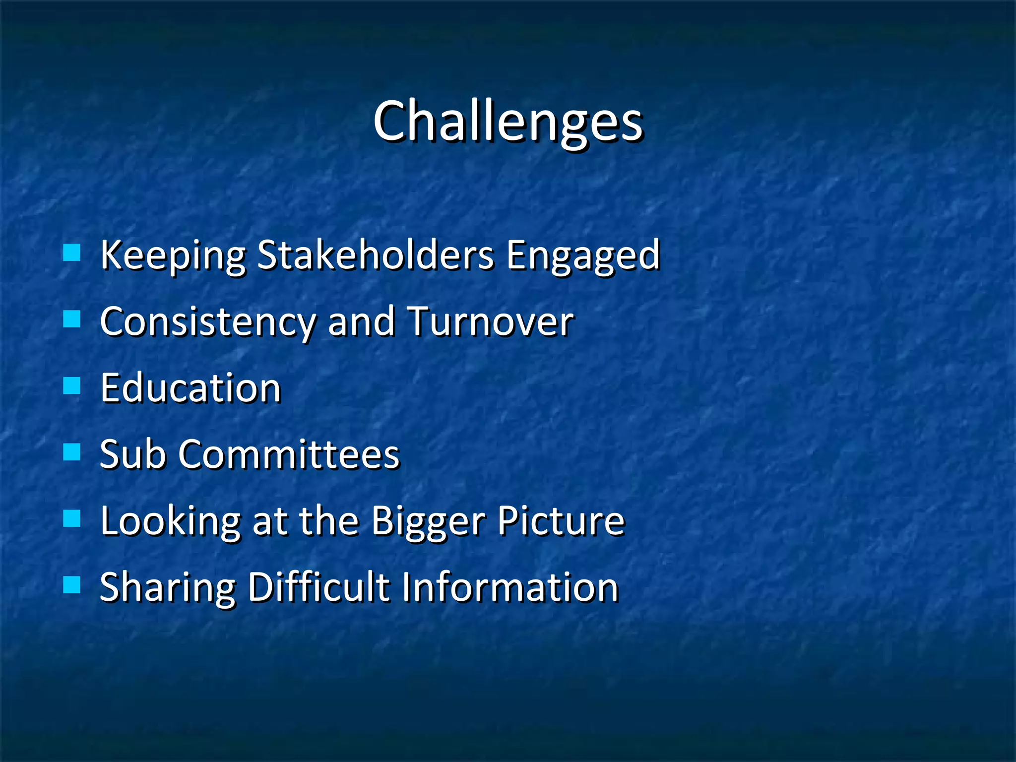 Increasing stakeholder engagement & strengthening collaboration | PPT