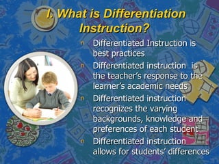 Increasing Student Achievement Through Differentiation[1] | PPT | Educational Assessment | Education