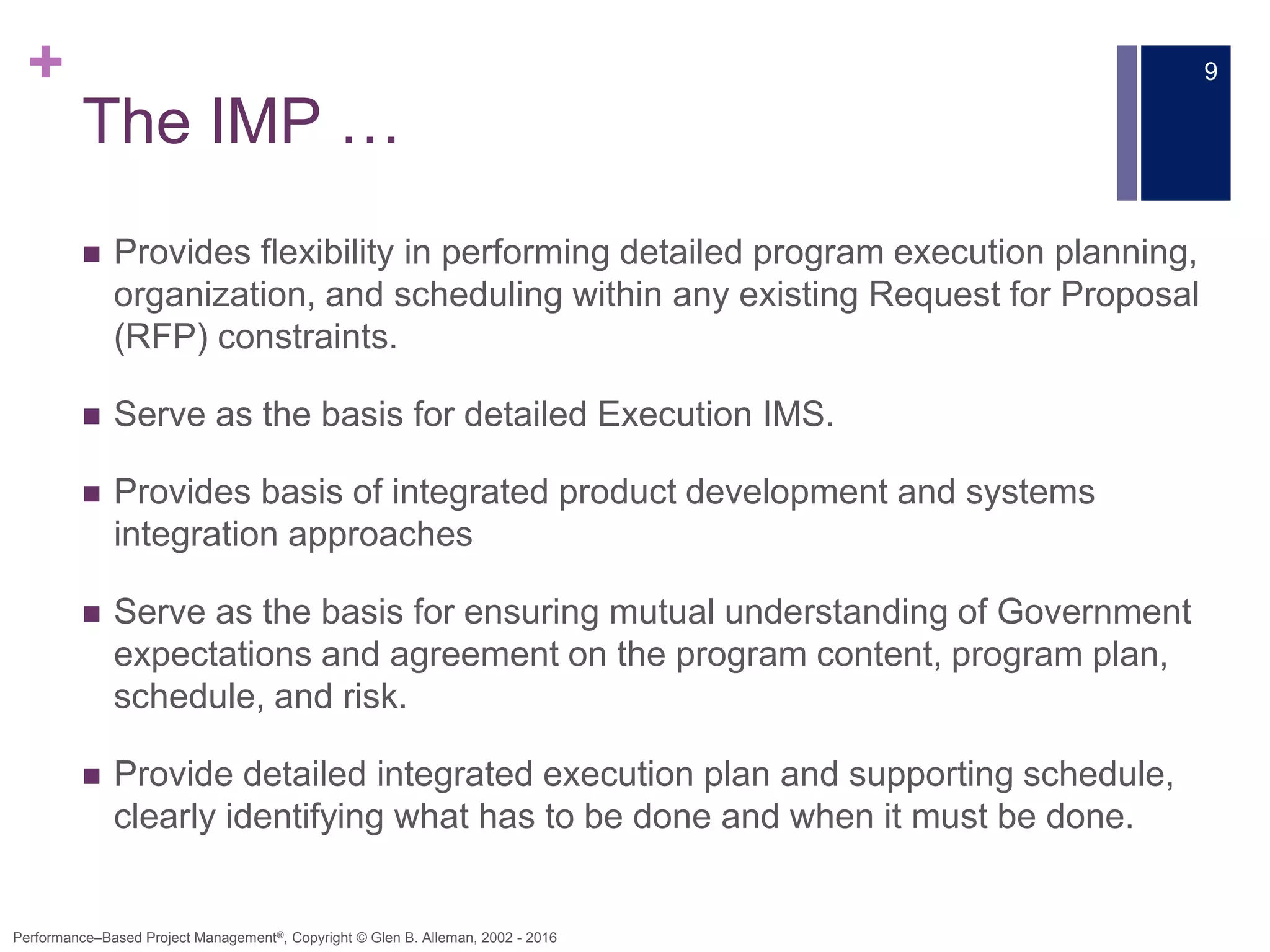 From WBS to Integrated Master Schedule | PPTX