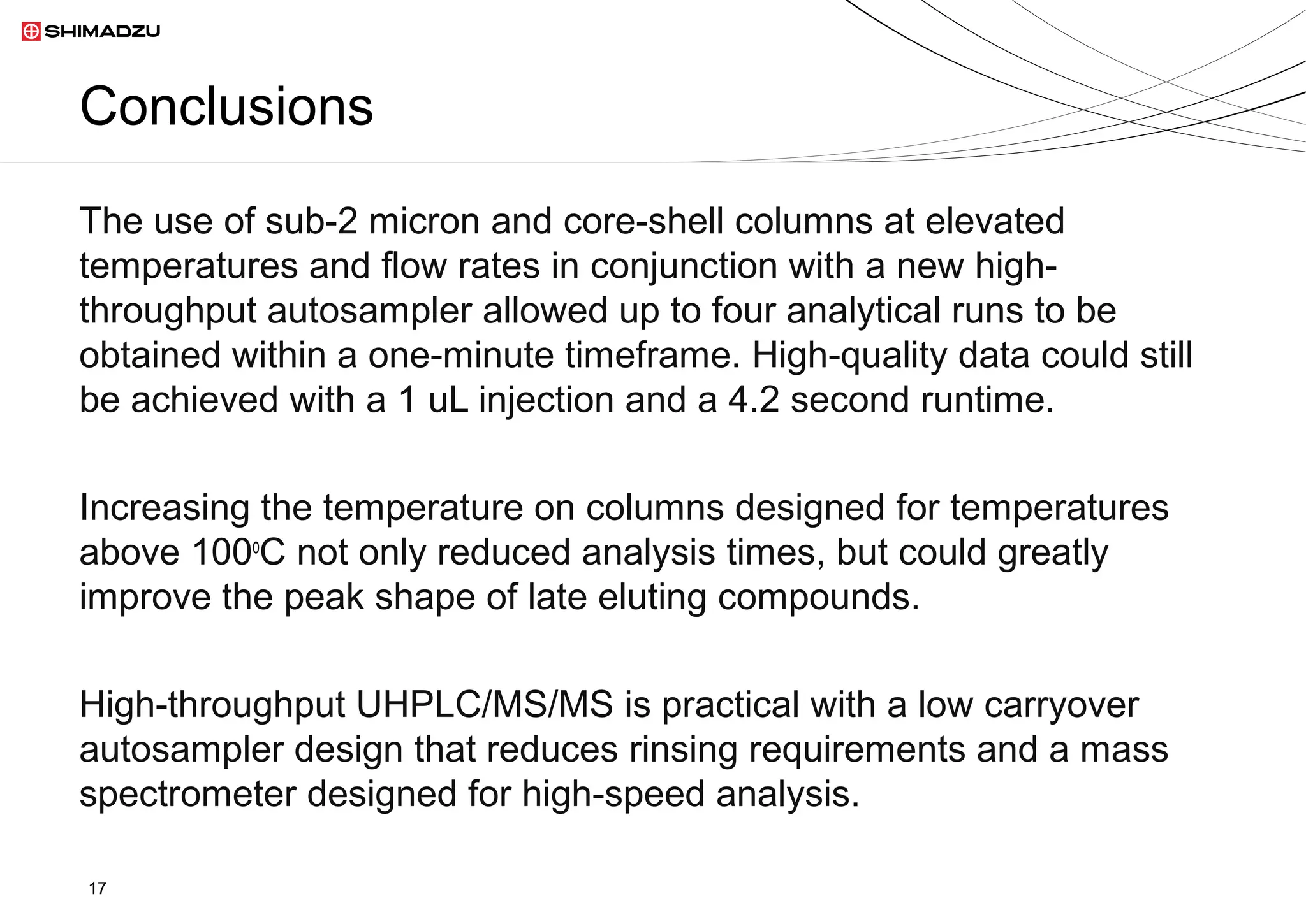 Increasing the Throughput of UHPLC | PPT