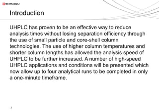 Increasing the Throughput of UHPLC | PPT