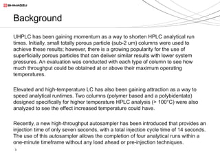 Increasing the Throughput of UHPLC | PPT
