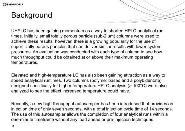 Increasing the Throughput of UHPLC | PPT