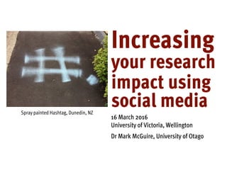 Increasing your research impact with social media | PPT