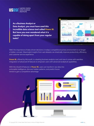 Smart AI Features For Power BI Platform for data professionals | PDF