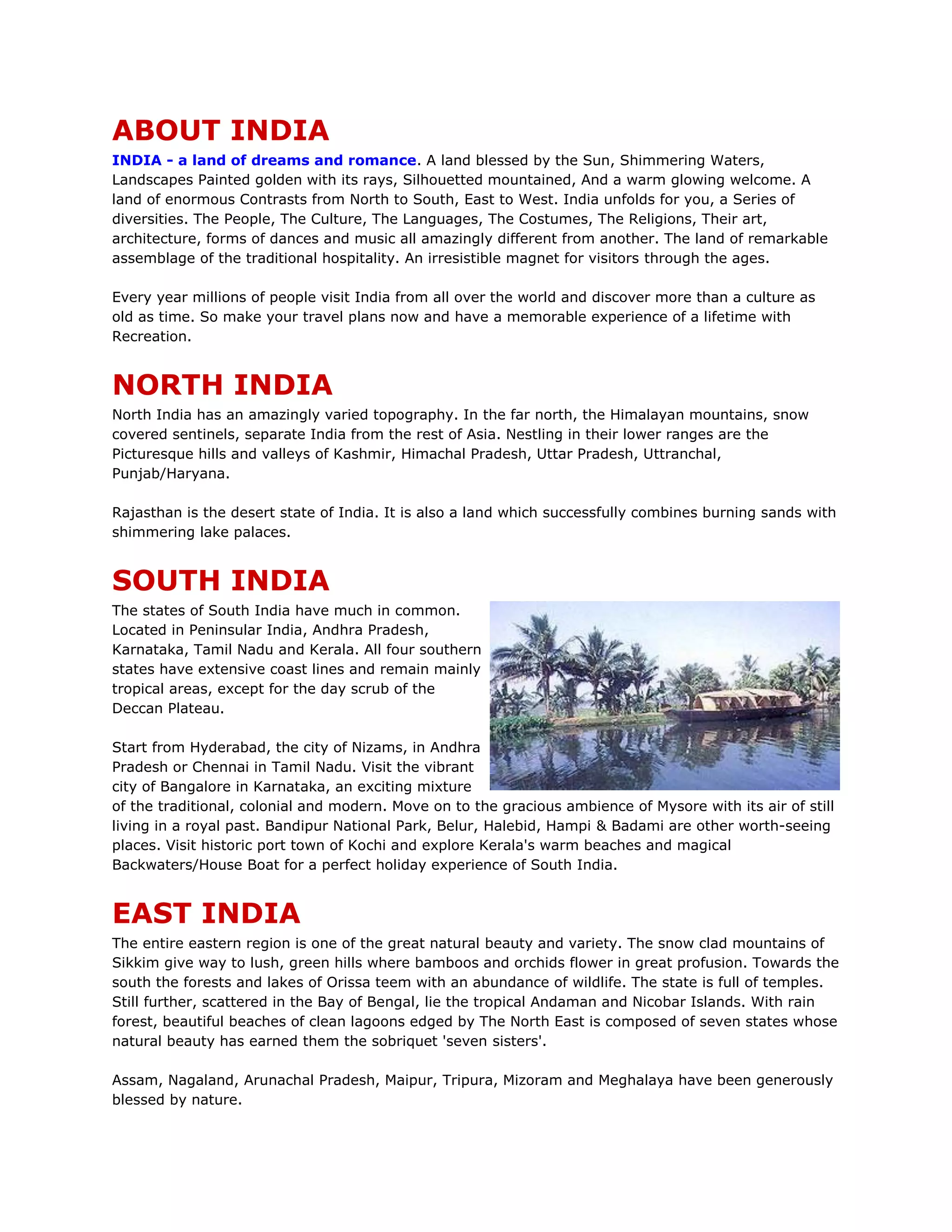Incredible india | DOCX