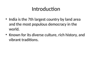 Incredible_India_Presentation.pptx for incredible India | PPTX