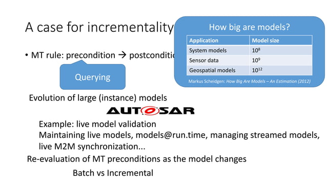 Incremental and Streaming Model Transformations | PPT
