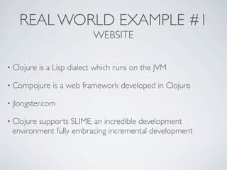 Incremental Development with Lisp: Building a Game and a Website | KEY
