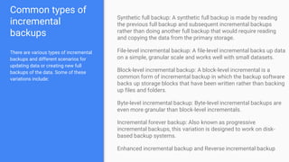 Incremental Backup | PPTX