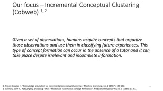 Incremental concpetual clustering - reading group discussion | PPT