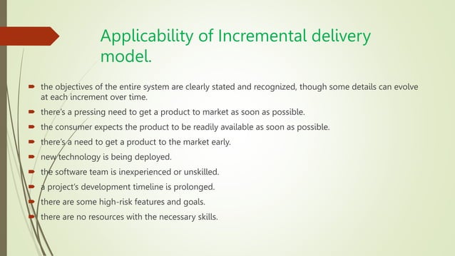 INCREMENTAL DELIVERY presentation ppt1.pptx | Web Development | Internet