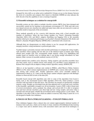 Incremental learning from unbalanced data with concept class, concept drift and missing features ...