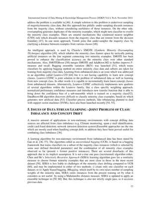 Incremental learning from unbalanced data with concept class, concept ...