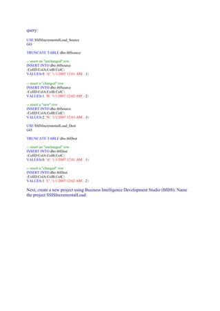 Incremental load | DOCX