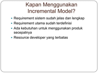 RPL : Incremental model | PPTX