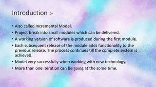Incremental model | PPTX | Computer Software and Applications | Computing