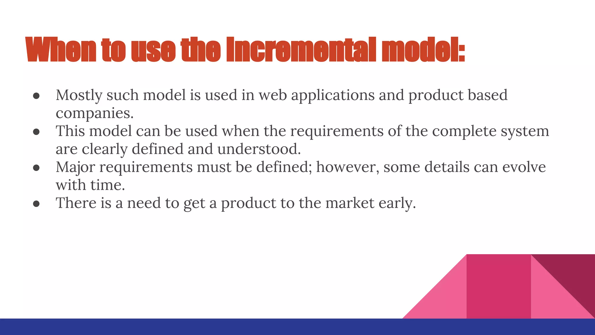 Incremental model | PDF