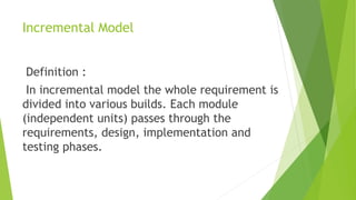 Incremental model | PPTX