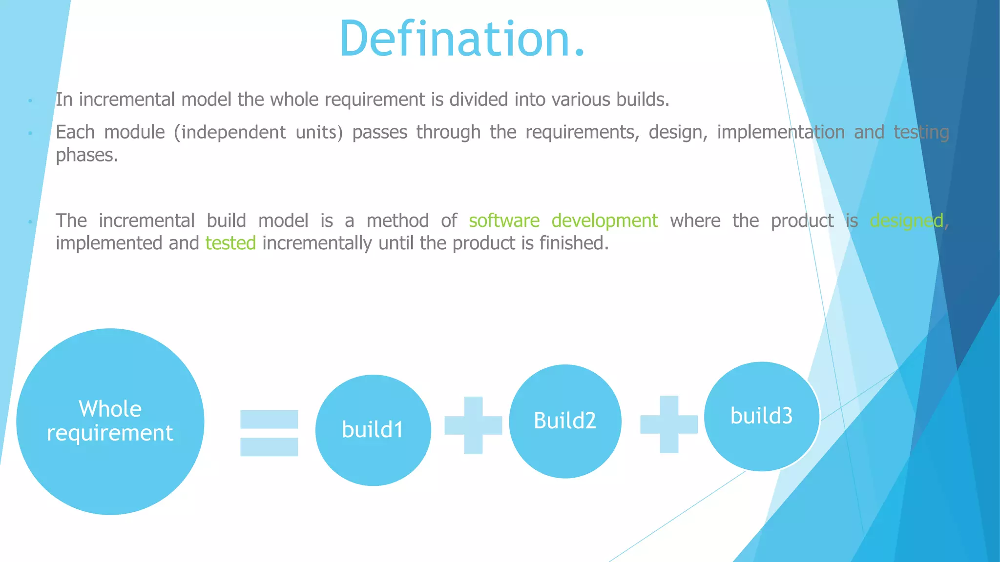 Incremental model presentation | PPTX